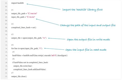 python tutorial to remove duplicate lines from a text file codevscolor