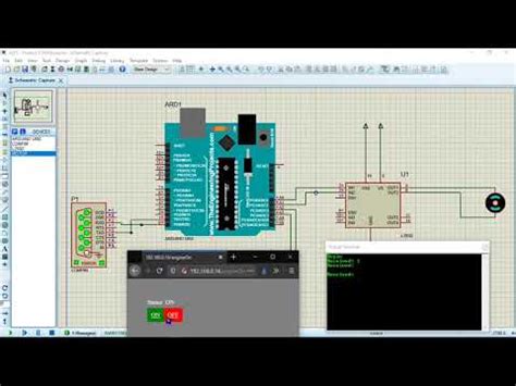 NodeMCU ESP8266 WiFi Module Serial Interface With Proteus Components
