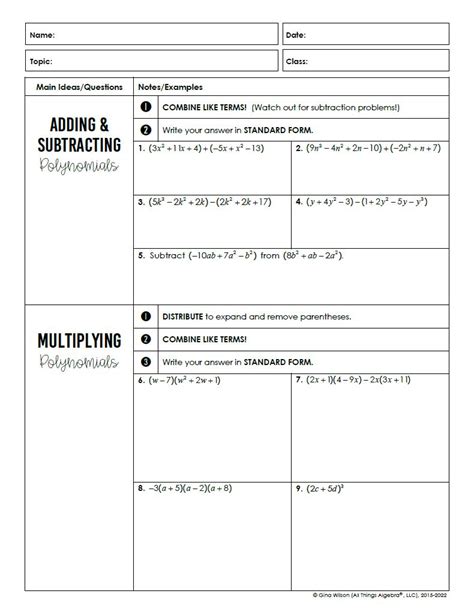 algebra 2 unit 5 polynomial functions all things algebra®