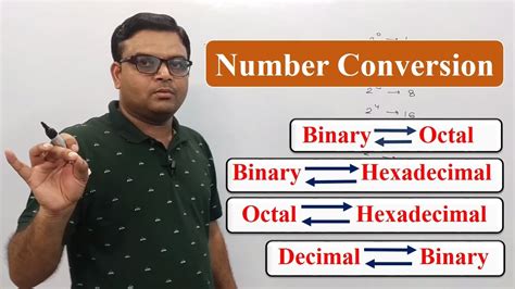 binary to decimal and vice versa binary to octal and vice versa binary to hexadecimal and vice