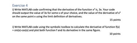solved exercise 4 i write matlab code confirming that the