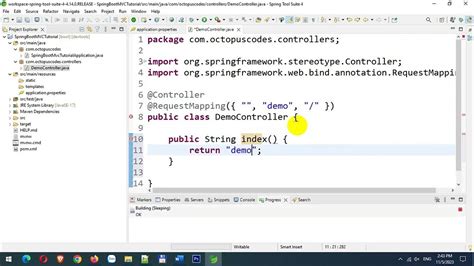 spring boot mvc tutorial for beginners part 1 create spring boot mvc project in spring tools