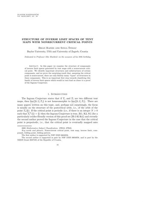 pdf structure of inverse limit spaces of tent maps with dokumen tips