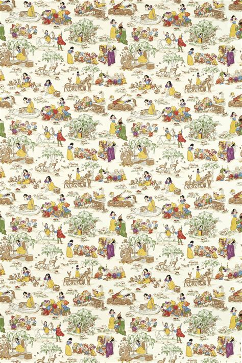 Snow White By Sanderson Whipped Cream Fabric Wallpaper Direct