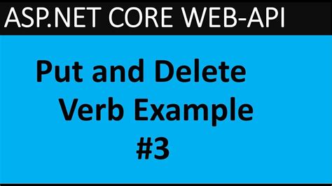 ASP NET CORE 6 0 WEB API 03 How To Test Using Postman Put And