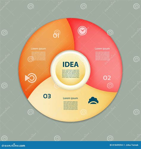 Vector Circle Infographic Template For Diagram Graph Presentation