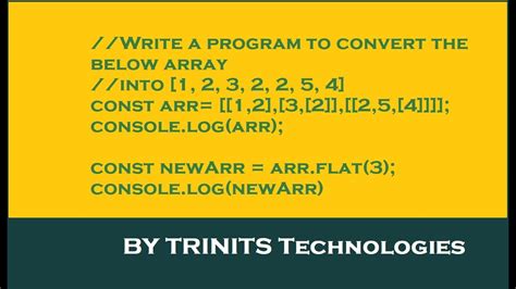 Program 17 Array Flat Method JavaScript Interview Questions Nested