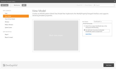 Template Gallery WPF Controls DevExpress Documentation