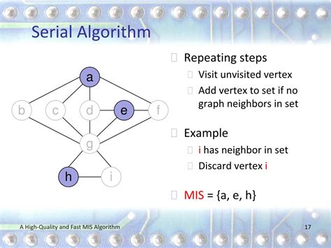 ppt a high quality and fast maximal independent set algorithm for gpus powerpoint presentation