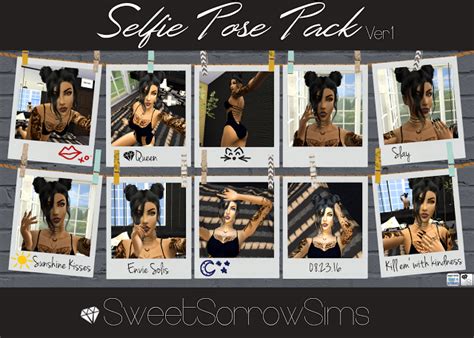 Sims 4 Ccs The Best Selfie Pose Pack V1 By Sweet Sorrow Sims Sims 4 Sims 4 Couple Poses