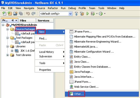 creating the java swing project with hibernate framework supports using netbeans ide a