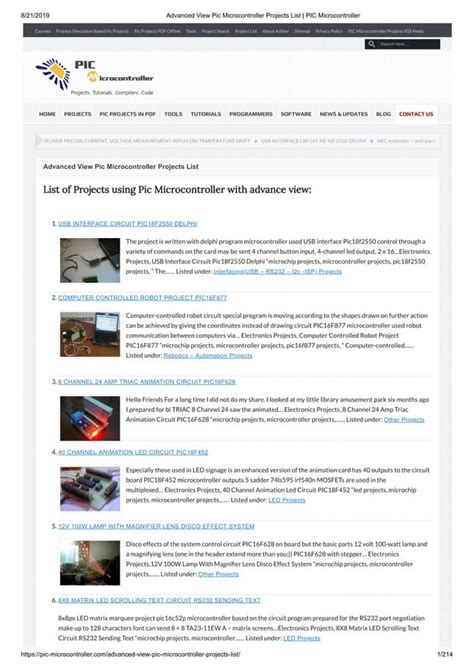 advanced view pic microcontroller projects list 1767 pic microcontroller pdf
