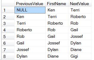 SQL SERVER How To Access The Previous Row And Next Row Value In
