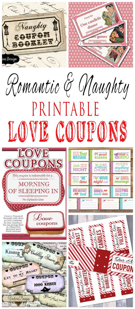 Romantic And Naughty Printable Love Coupons For Him Glitter N Spice