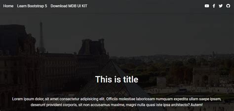 GitHub Mdbootstrap Bootstrap Jumbotron Responsive Jumbotron Built