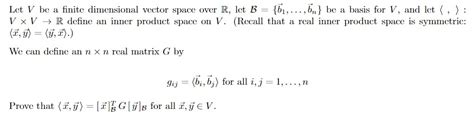 solved let v be a finite dimensional vector space over r