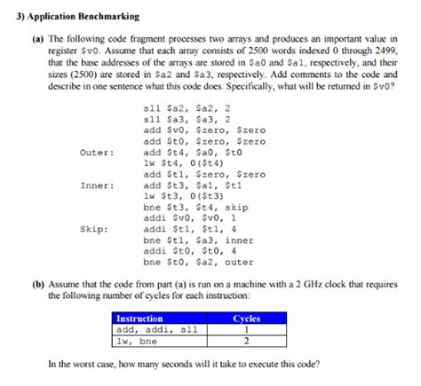 solved the following code fragment two arrays and produces