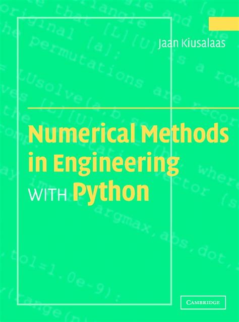 numerical methods in engineering with python