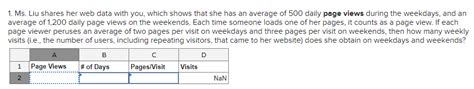 Solved 1 Ms Liu Shares Her Web Data With You Which Shows Chegg