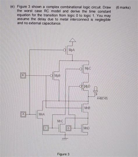 solved e figure 3 shown a complex combinational logic