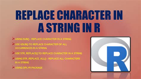 R Replace Character In A String Spark By Examples