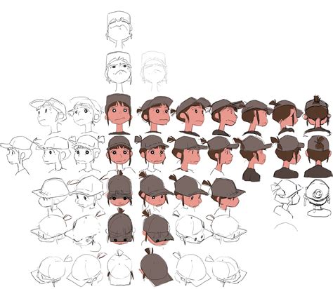 2021 GOLDEN HOUR Gobelins S O P H I E L I Character Model Sheet