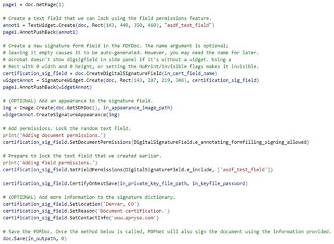 how to add digital signatures using apryse python sdk apryse
