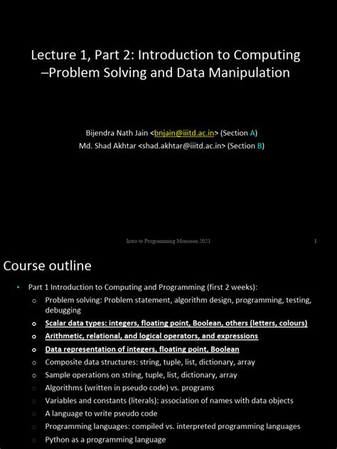lecture 1 part 2 introduction to computing problem solving and data manipulation pdf