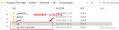 python使用 pip 命令时提示“warning ignoring invalid distribution ip”的解决方案 ignoring invalid