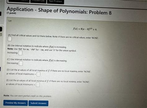 solved application shape of polynomials problem 7 1