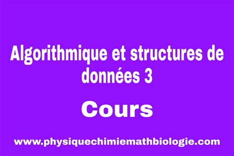 cours algorithmique et structures de données 3 pdf