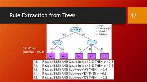 feature selection and rule extraction with decision trees youtube