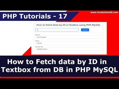 How To Make Search Box Filter Data In HTML Table From Database In PHP