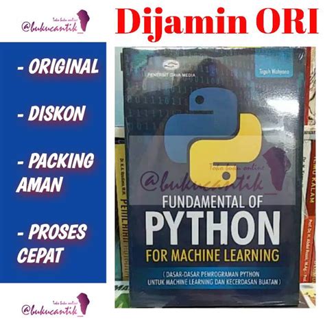 jual fundamental of python for machine learning dasar dasar pemrograman python untuk machine