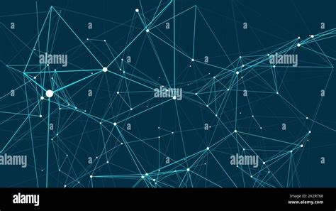 Abstract Connections Are In Space Background With Connecting Dots And