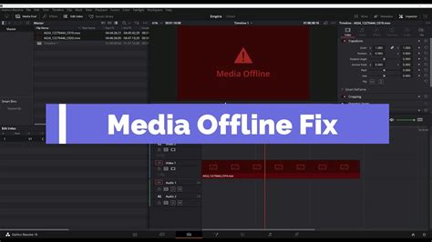 DaVinci Resolve 18 Media Offline Fix YouTube