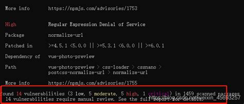 npm install 报错 run `npm audit fix` to fix them or `npm audit ` for details run `npm audit fix