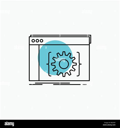 Api App Coding Developer Software Line Icon Stock Vector Image Art Alamy