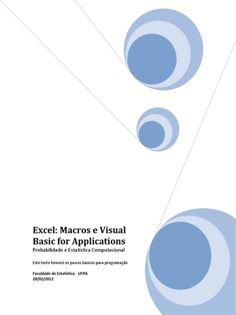 apostila excel vba pdf macro ciência da computação janela informática