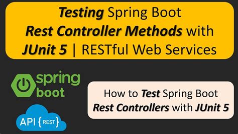testing spring boot rest controller methods with junit 5 restful web services youtube