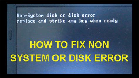 8 Ways To Fix Non System Or Disk Error On PC Laptops
