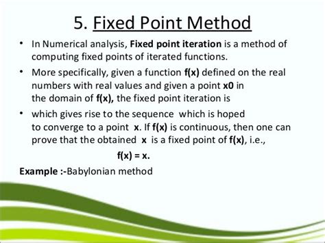 numerical method