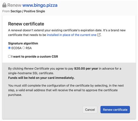 Renewing A Standard SSL Certificate DNSimple Help
