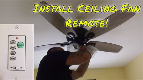 How To Install A Ceiling Fan With Remote
