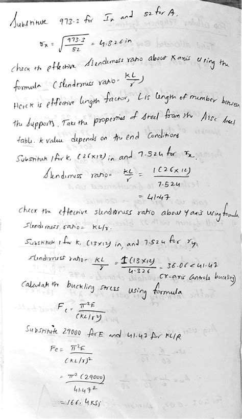 solved compute the nominal compressive strength based on flexural buckling for the built up