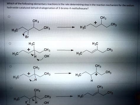 solved which of the following elementary reactions is the rate determining step in the reaction