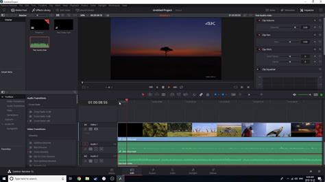 Getting Started With DaVinci Resolve 15 How To Add Media To Timeline