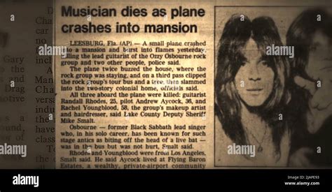 Randy Rhoads Reflections Of A Guitar Icon Newsclipping Annoucning