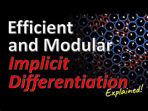 free video efficient and modular implicit differentiation machine learning research paper