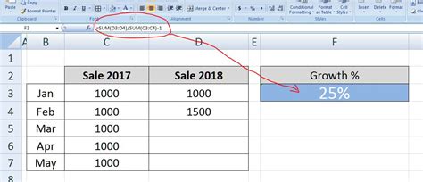 How To Calculate Growth Rate In Excel Step By Step Guide
